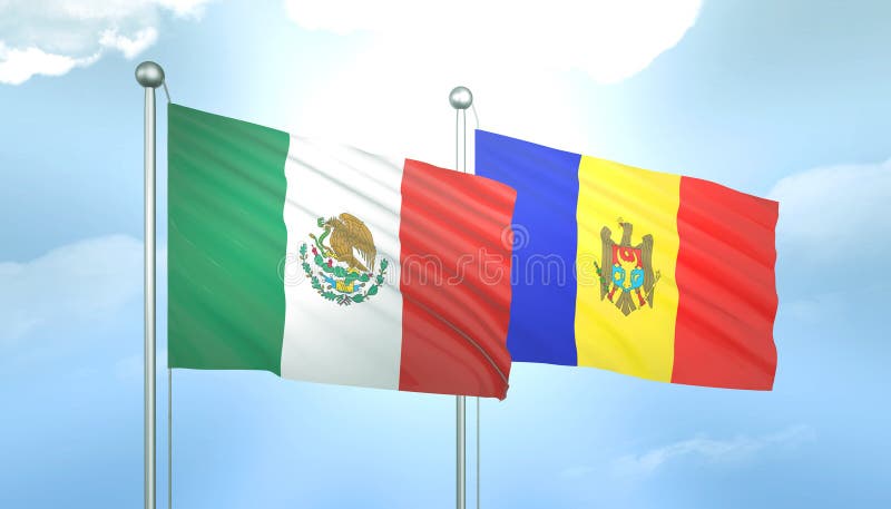 Mauritius and USA Merged Flag Together a Concept of Realations Stock ...