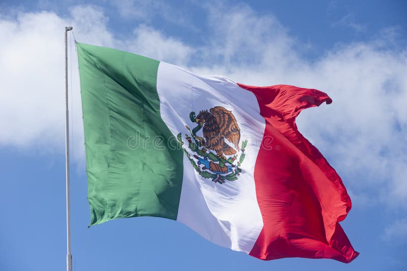 Mexico national flag stock photo. Image of flagstaff - 230352312