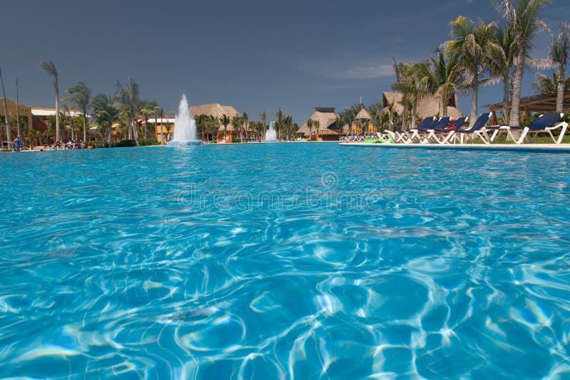 Mexico Pool View from Water Stock Image - Image of coast, mexico: 1498233