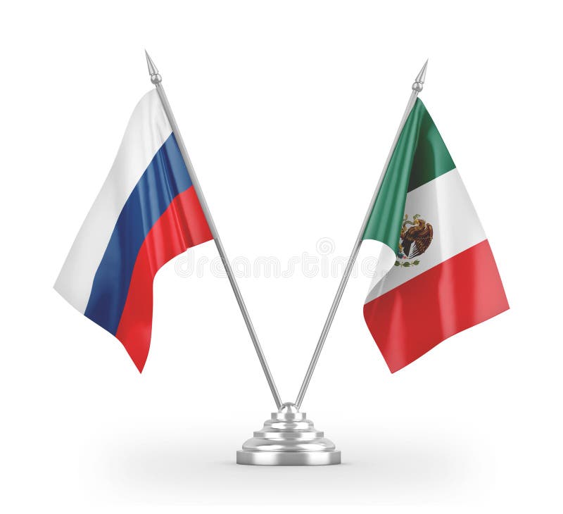Mexico and Russia Flags. 3D Waving Flag Design. Mexico Russia Flag ...