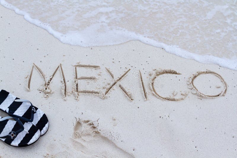 Mexico sign stock photo. Image of cancun, plastic, beach - 289916844