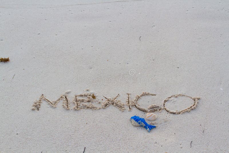 Mexico sign stock photo. Image of morning, torque, shoreline - 285443646