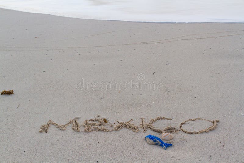 Mexico sign stock photo. Image of relaxation, sand, mexico - 286418018