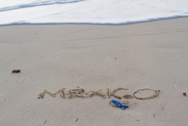 Mexico sign stock image. Image of relaxation, water - 286532177