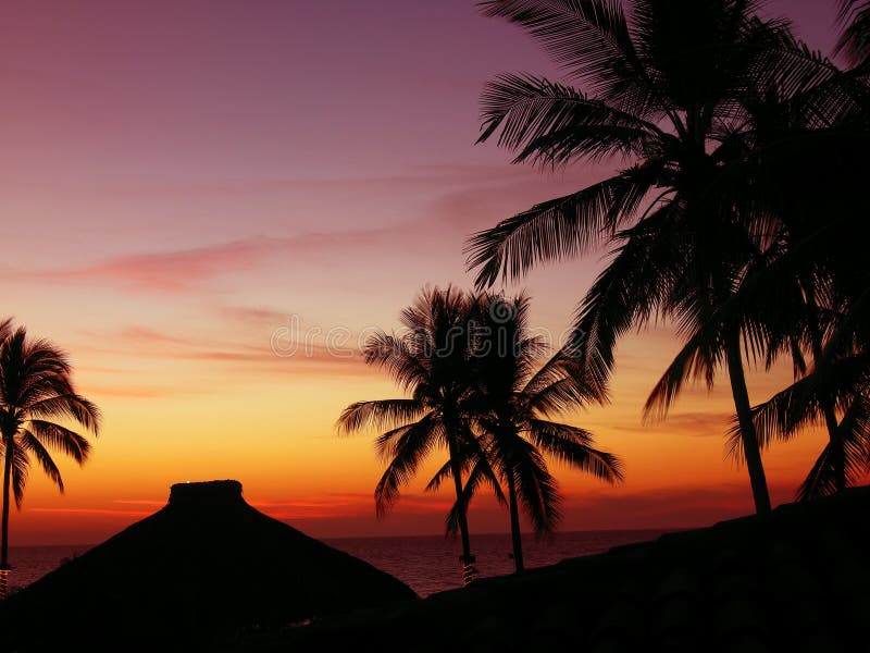 Mexico sunset stock image. Image of light, beach, water - 14102877