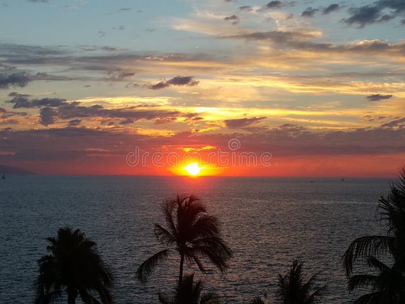 Mexico Sunset stock image. Image of sunset, travel, beach - 97258345