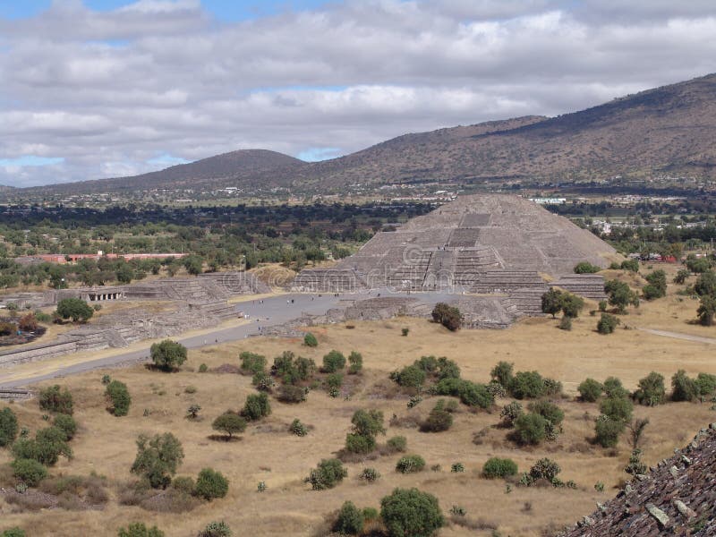 Mexico Teotihuacan Pyramider Teotihuacan Moonpyramid Redaktionell Foto ...
