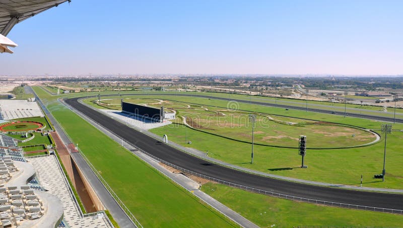 Meydan Racecource. Dubai, UAE. Stock Image - Image of competition ...