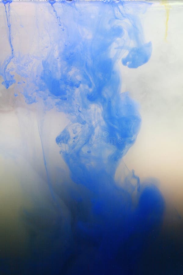 Mezcla azul de la pintura foto de archivo. Imagen de tinta - 5389962