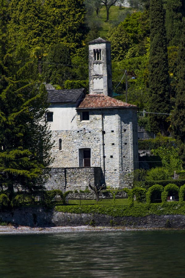 Mezzegra on Como Lake, Italy Stock Photo - Image of building, town ...