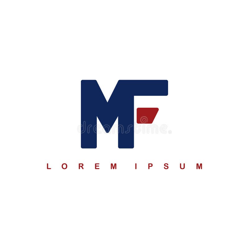 Initial MF Letter Logo Vector Template. Abstract Letter MF Logo Design ...
