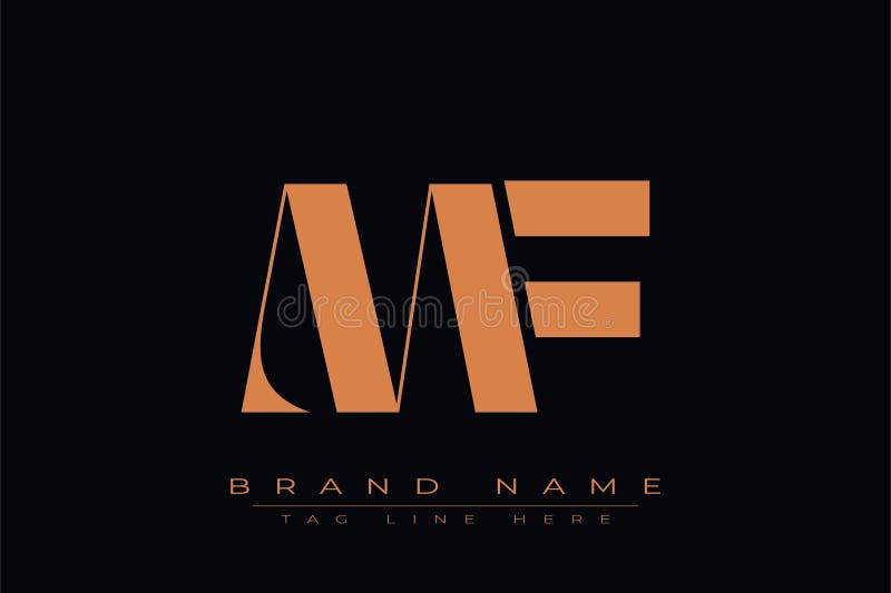 MF Initial Letter Logo Design Stock Vector - Illustration of logotype ...