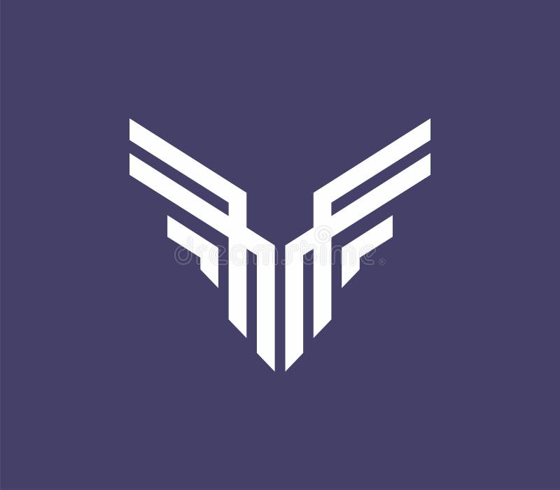 MF Initial Logogram with Deer Symbol Editable Stock Vector ...