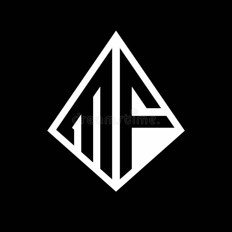 MF Logo Letters Monogram with Prisma Shape Design Template Stock Vector ...