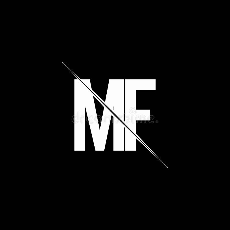 MF Logo Monogram with Slash Style Design Template Stock Vector ... MF Logo Monogram with Slash Style Design Template Stock Vector ...