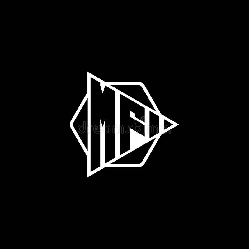 MF Logo Monogram Triangle Play Button Stock Vector - Illustration of ...