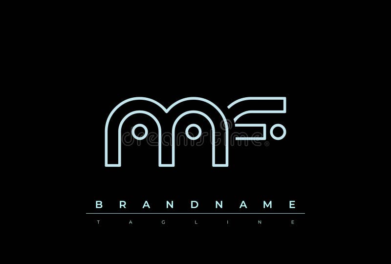 MF Technology Letter Logo Template Stock Vector - Illustration of ...