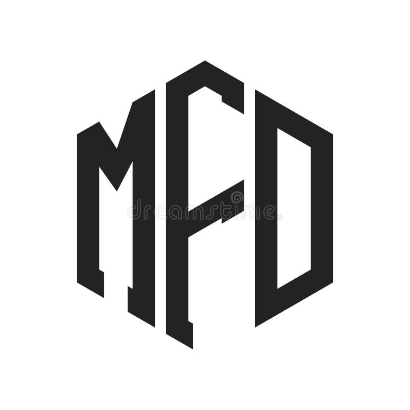 MFD Logo Design. Initial Letter MFD Monogram Logo Using Hexagon Shape ...