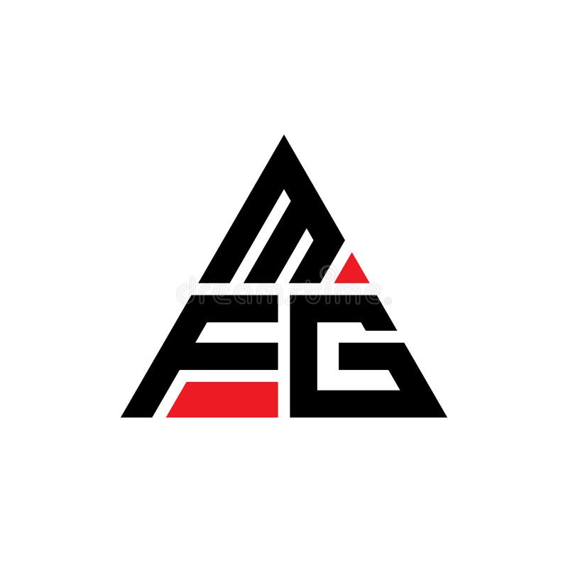 MFG Triangle Letter Logo Design with Triangle Shape. MFG Triangle Logo ...