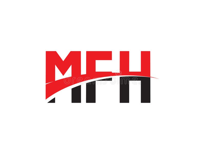 MFH Letter Initial Logo Design Stock Vector - Illustration of style ...