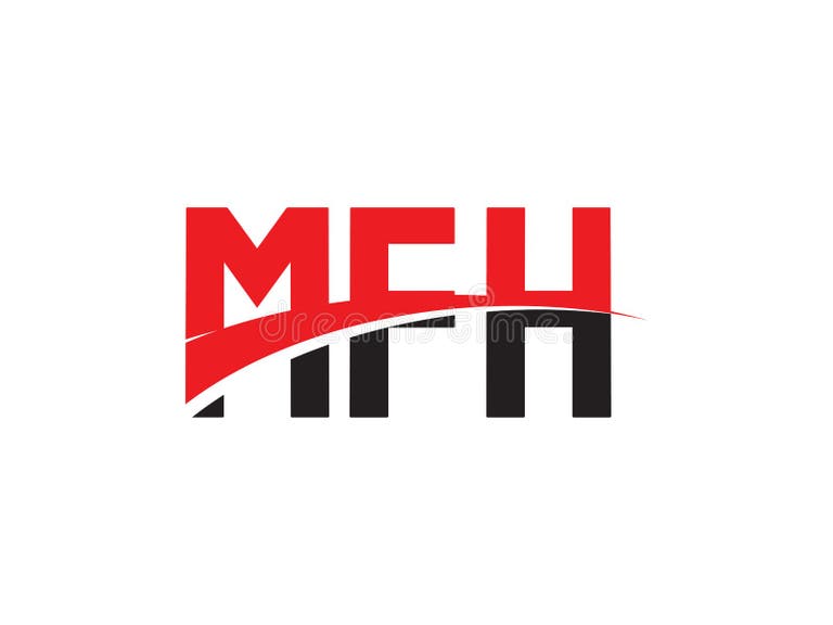 MFH Letter Initial Logo Design Stock Vector - Illustration of style ...