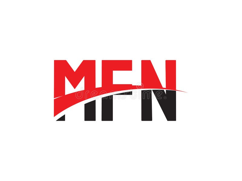 MFN Letter Initial Logo Design Stock Vector - Illustration of thin ...