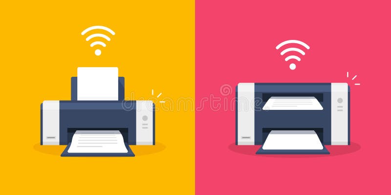 Cartoon Printer Illustration Stock Illustrations – 4,010 Cartoon ...