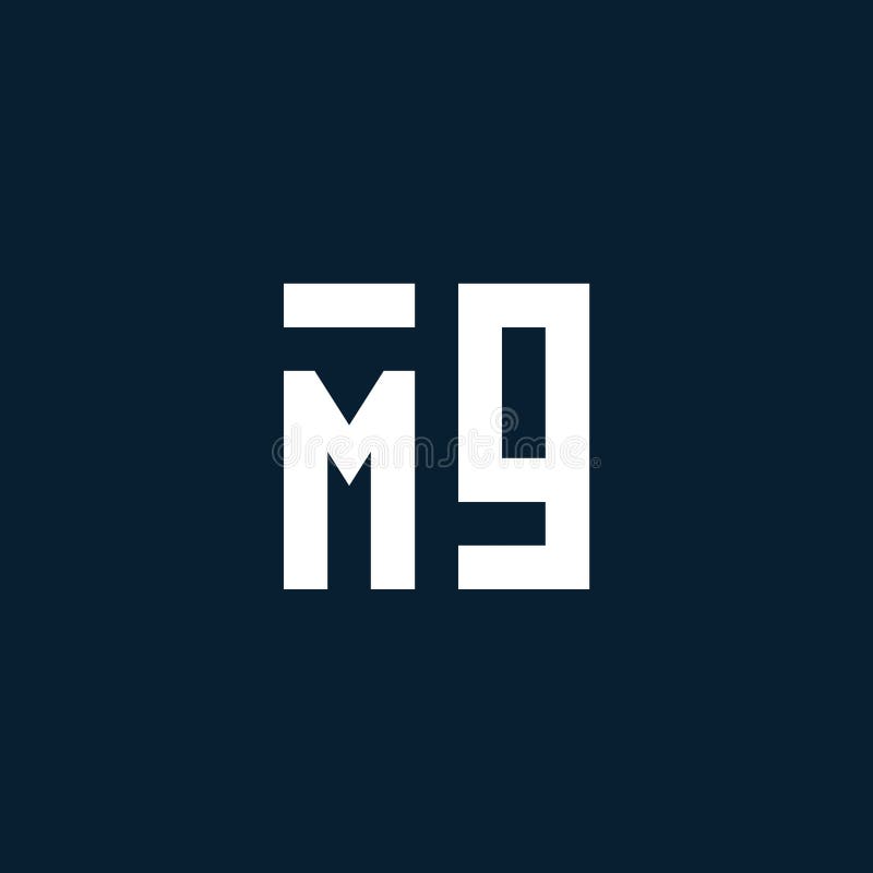 MG Initial Monogram Logo with Geometric Style Stock Vector ...