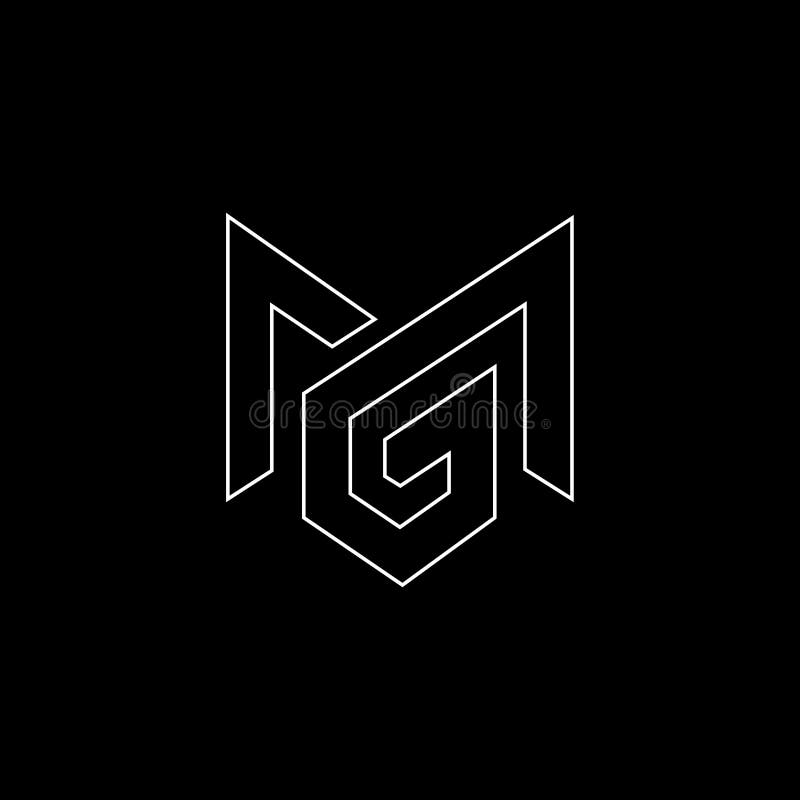 MG Letter Logo Design. Initial Letters MG Logo Icon. Abstract Letter MG ...