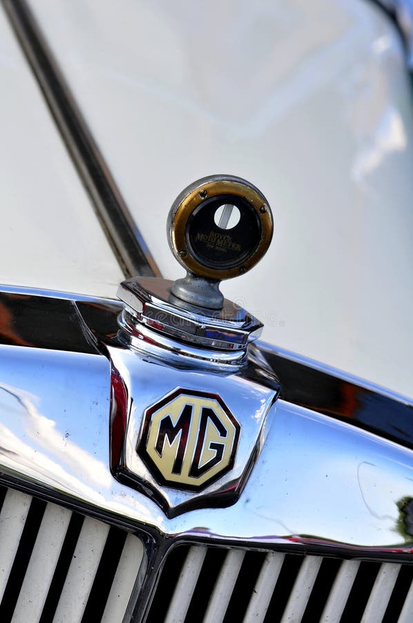 MG, Logo on Classic Sport Car Editorial Stock Image - Image of ...