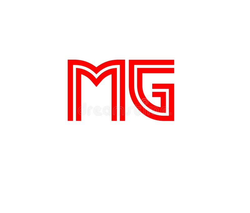 Mg logo design stock illustration. Illustration of label - 227447139