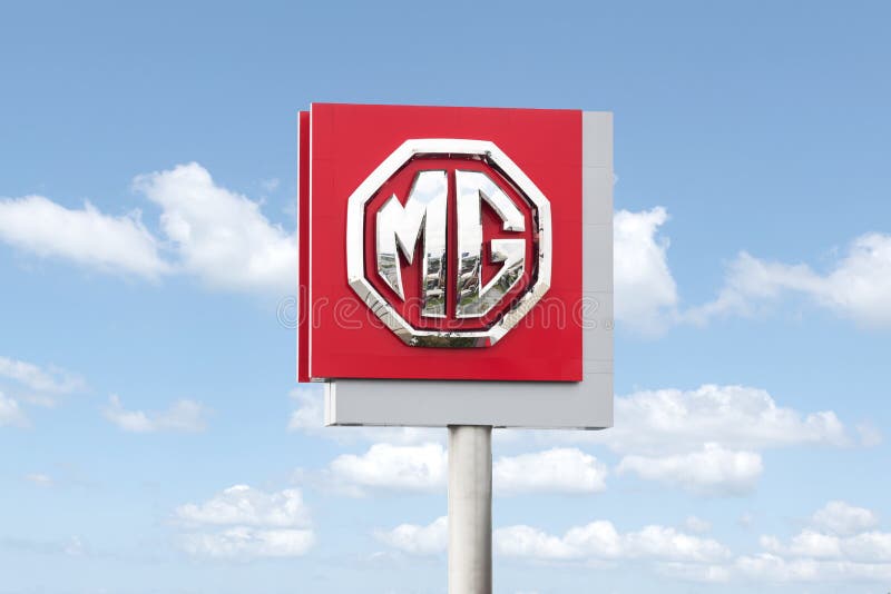 MG Trademark Logo on Billboard Editorial Stock Photo - Image of ...