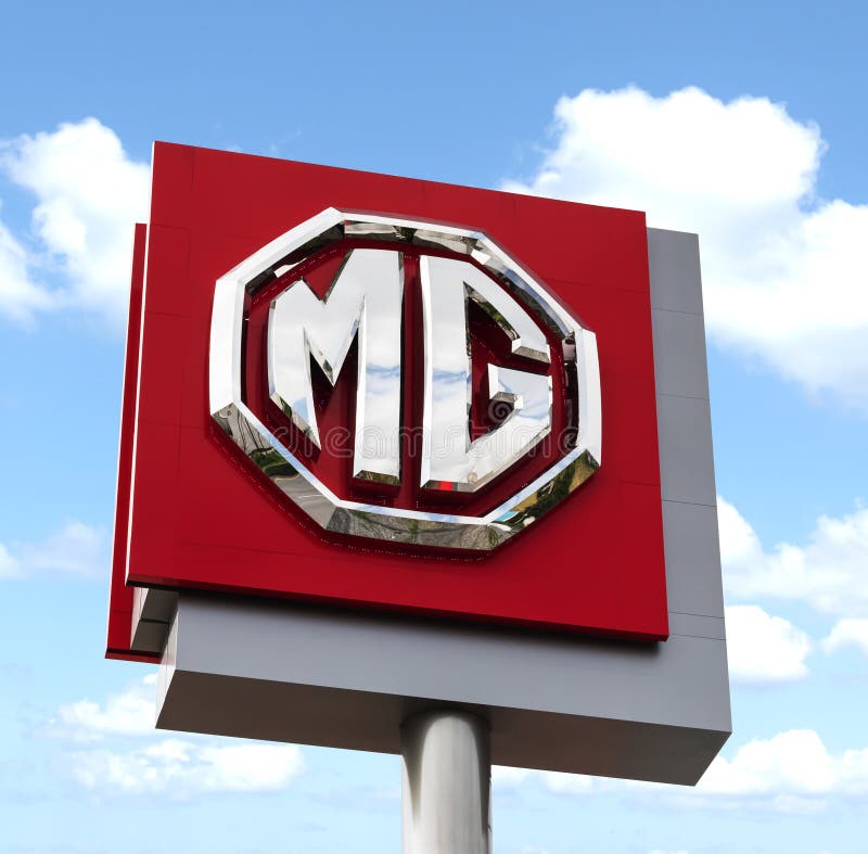 MG Trademark Logo on Billboard Editorial Stock Image - Image of brand ...