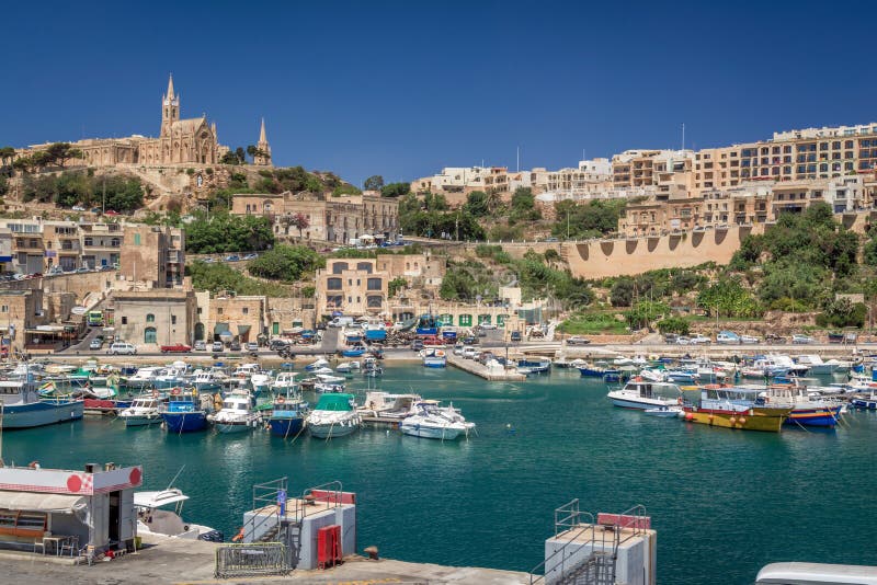 Mgarr Harbour in Gozo, Malta Stock Photo - Image of port, island: 124404596