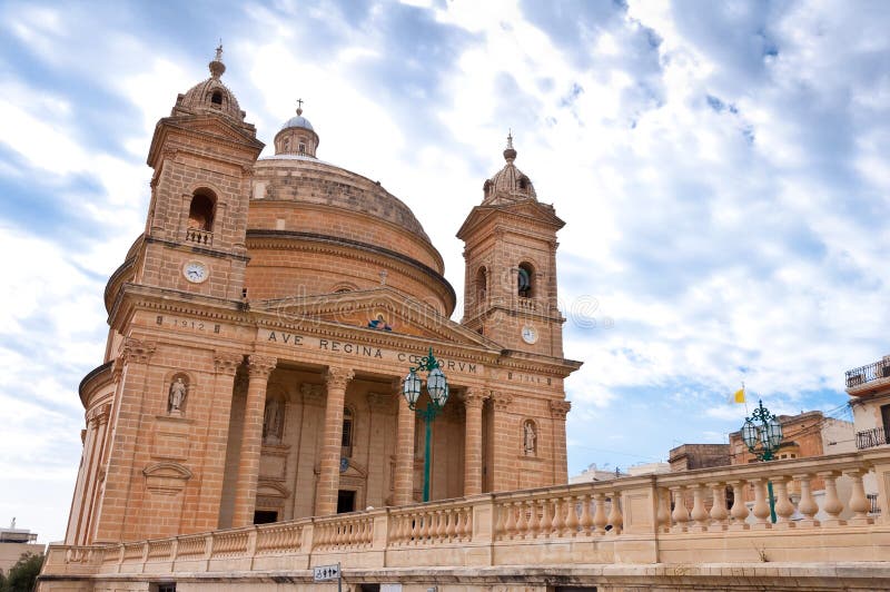 Mgarr Malta Historyczny Miasto Zdjęcie Stock - Obraz złożonej z pogodny ...