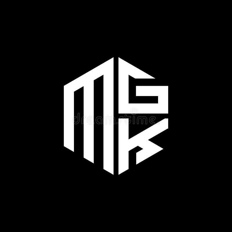 .MGK Logo MGK Icon MGK Monogram MGK Letter Minimalist Circle Flat ...