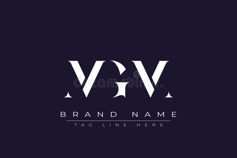 MGM Abstract Letter Logo Design Stock Vector - Illustration of logo ...