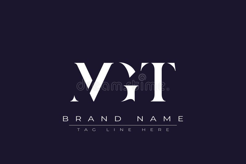 MGT Abstract Letter Logo Design Stock Vector - Illustration of ...