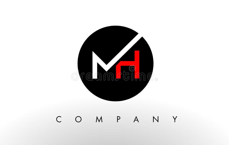 MH Logo. Letter Design Vector. Stock Vector - Illustration of modern ...