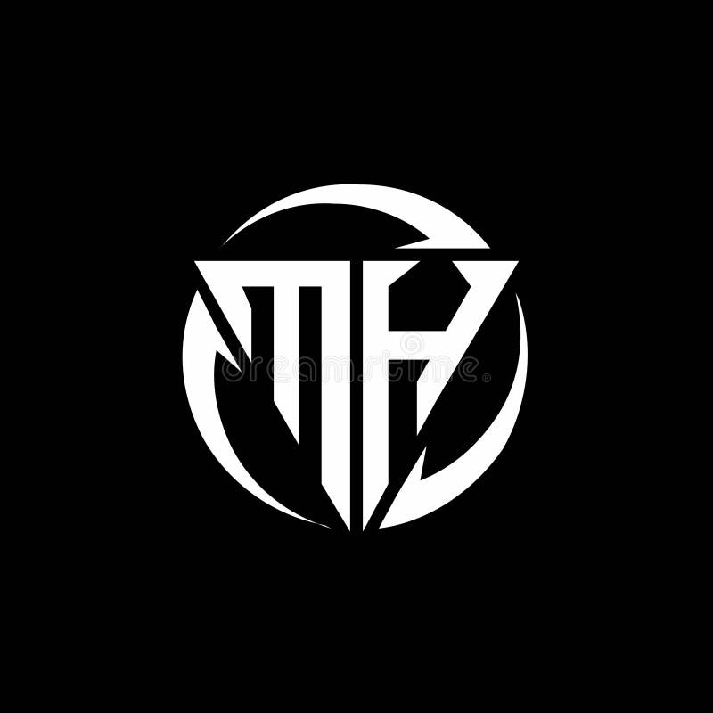 MH Logo Monogram Design Template Stock Vector - Illustration of ...