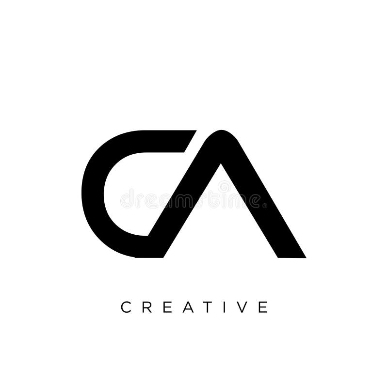 Ca Initial Logo Design Vector Icon for Company Stock Illustration ...