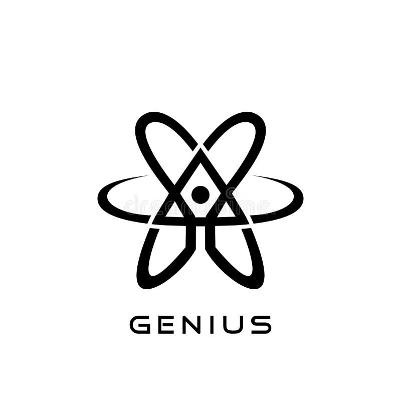 Genius Logo Design Vector Icon SYMBOL Stock Illustration - Illustration ...