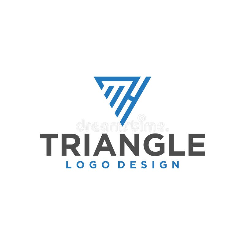 Mh or Hm Triangle Logo Design Stock Vector - Illustration of climbing ...
