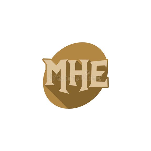 MHE letters logo stock vector. Illustration of modern - 147977478