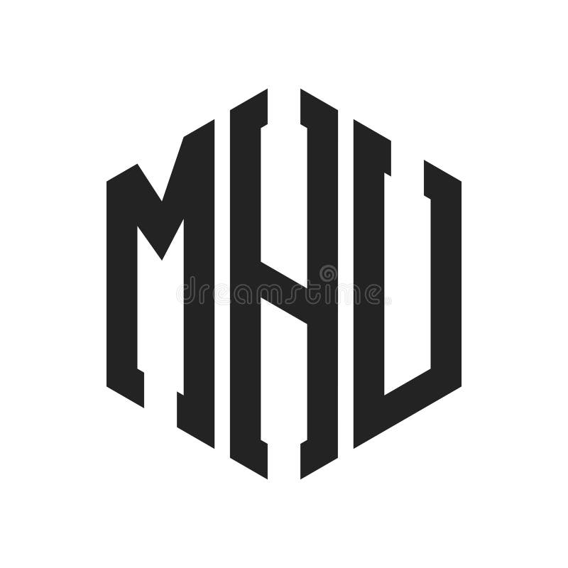 MHU Logo Design. Initial Letter MHU Monogram Logo Using Hexagon Shape ...