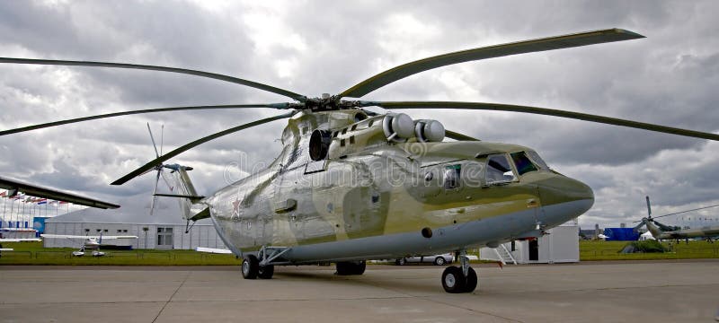 MI-26 helicopter 2 stock image. Image of machine, nice - 12283513