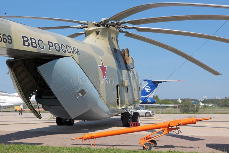 Mi-26 helicopter editorial photography. Image of moscow - 20851082