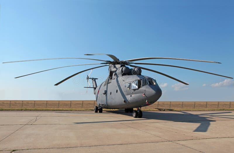 MI-26 helicopter editorial image. Image of force, engine - 26306825
