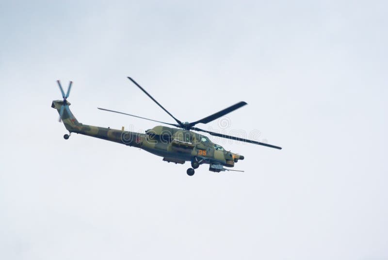 Mi-28N attack helicopter editorial stock image. Image of airborne ...
