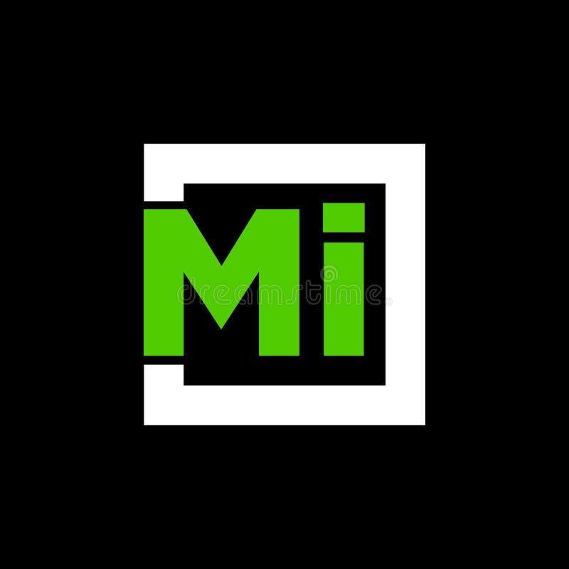 MI Company Name Letters Icon. Mi Brand Monogram Stock Vector ...